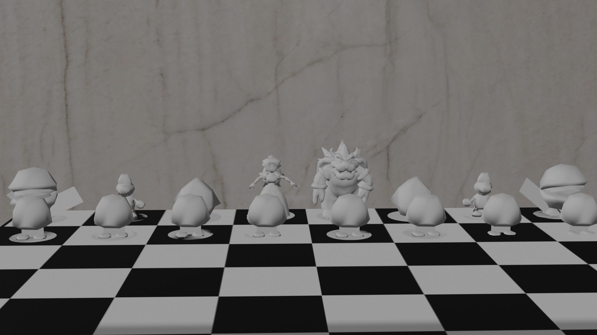 Super Mario chess set von Iditor.the.atom | Kostenloses STL-Modell ...