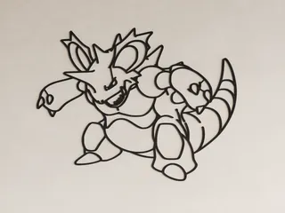 nidoking coloring page