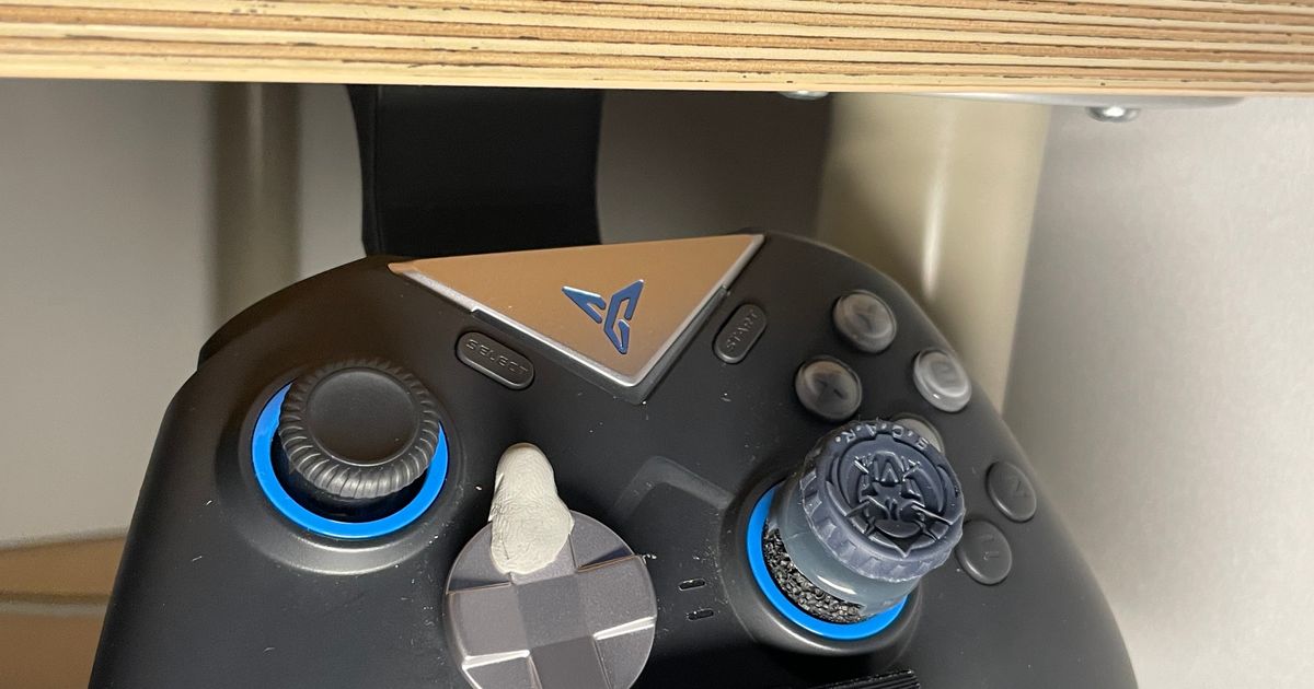 Xbox Style controller holder for under the desk by TT ._. | Download ...