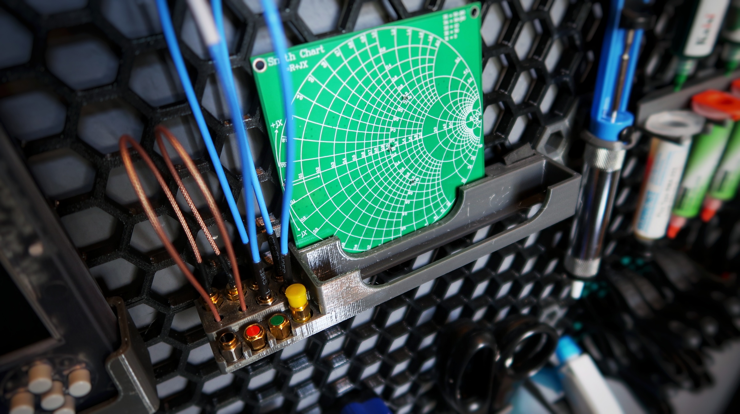 NanoVNA and RF Test Board Holder for HSW by nuxnik | Download free STL ...