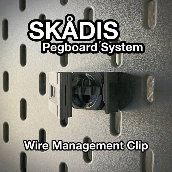 IKEA Skådis Wire Management Clip by A4O Labs | Download free STL model ...