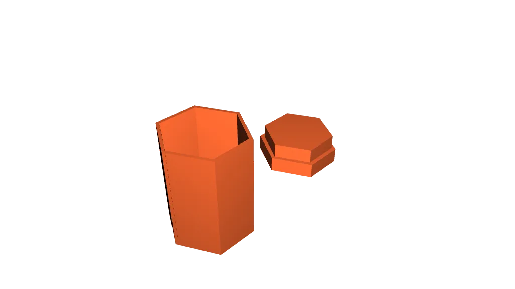 Hexagon Container by Rasmus Fredriksson | Download free STL model ...