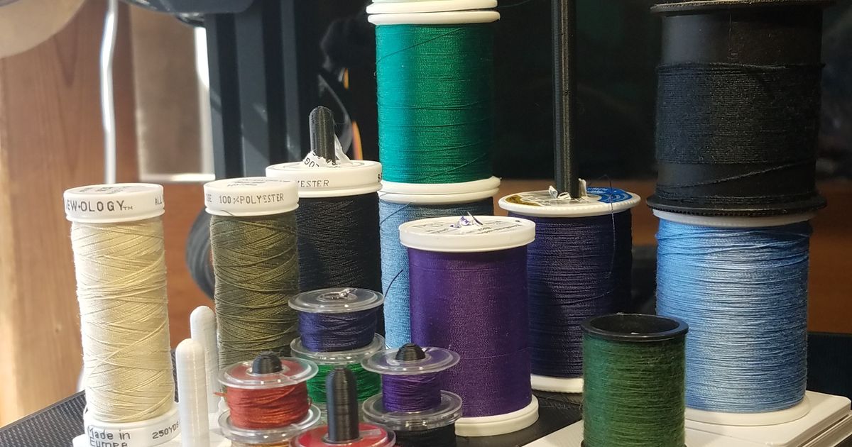 Gridfinity Thread and Bobbin Spool Holder (NO Supports) by RobinTheBank ...