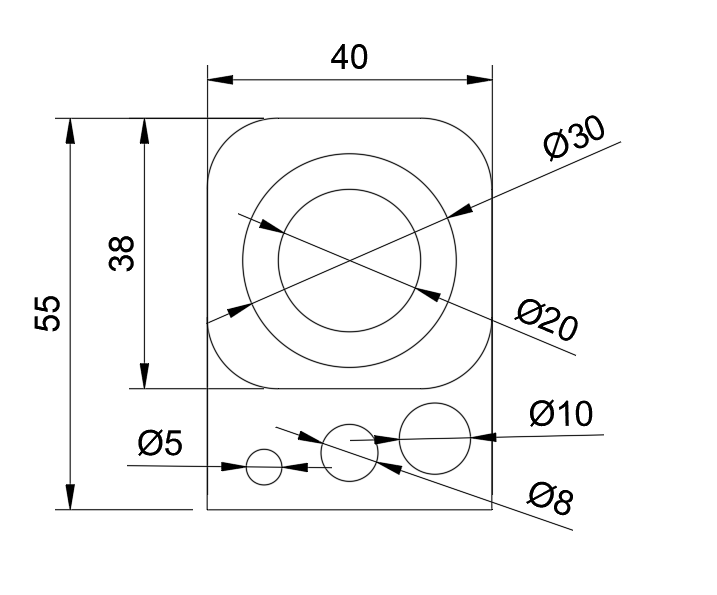 Dimension calibration object / Rozměrový kalibrační rozměrový objekt by ...