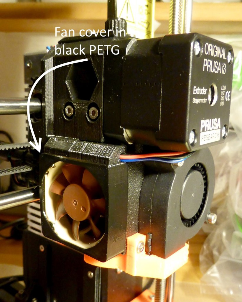 Fan Cover SnapOn for Prusa MK2.5/MK3/S/+ by Area51 | Download free STL ...