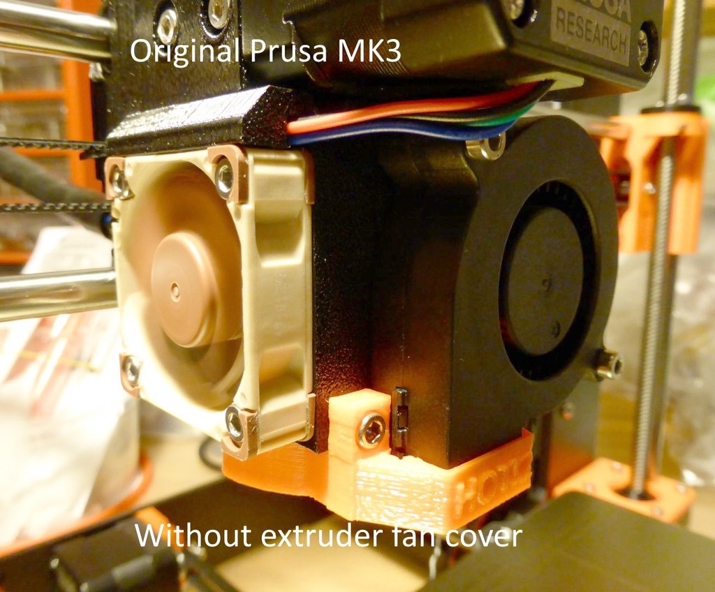 Fan Cover SnapOn for Prusa MK2.5/MK3/S/+ by Area51 | Download free STL ...