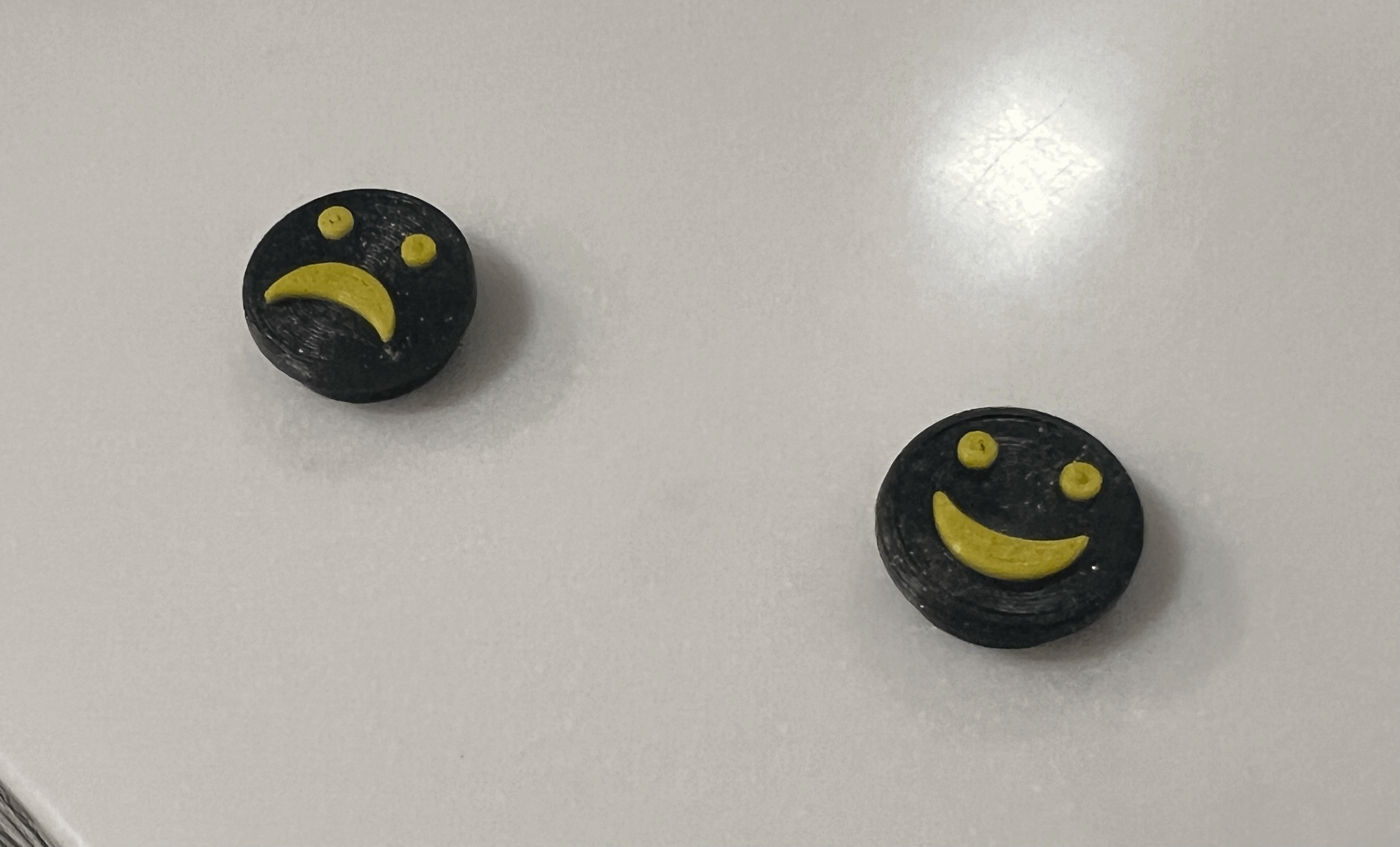 happy and sad smiley face icone magnet for Fridge by PEPAN | Download ...