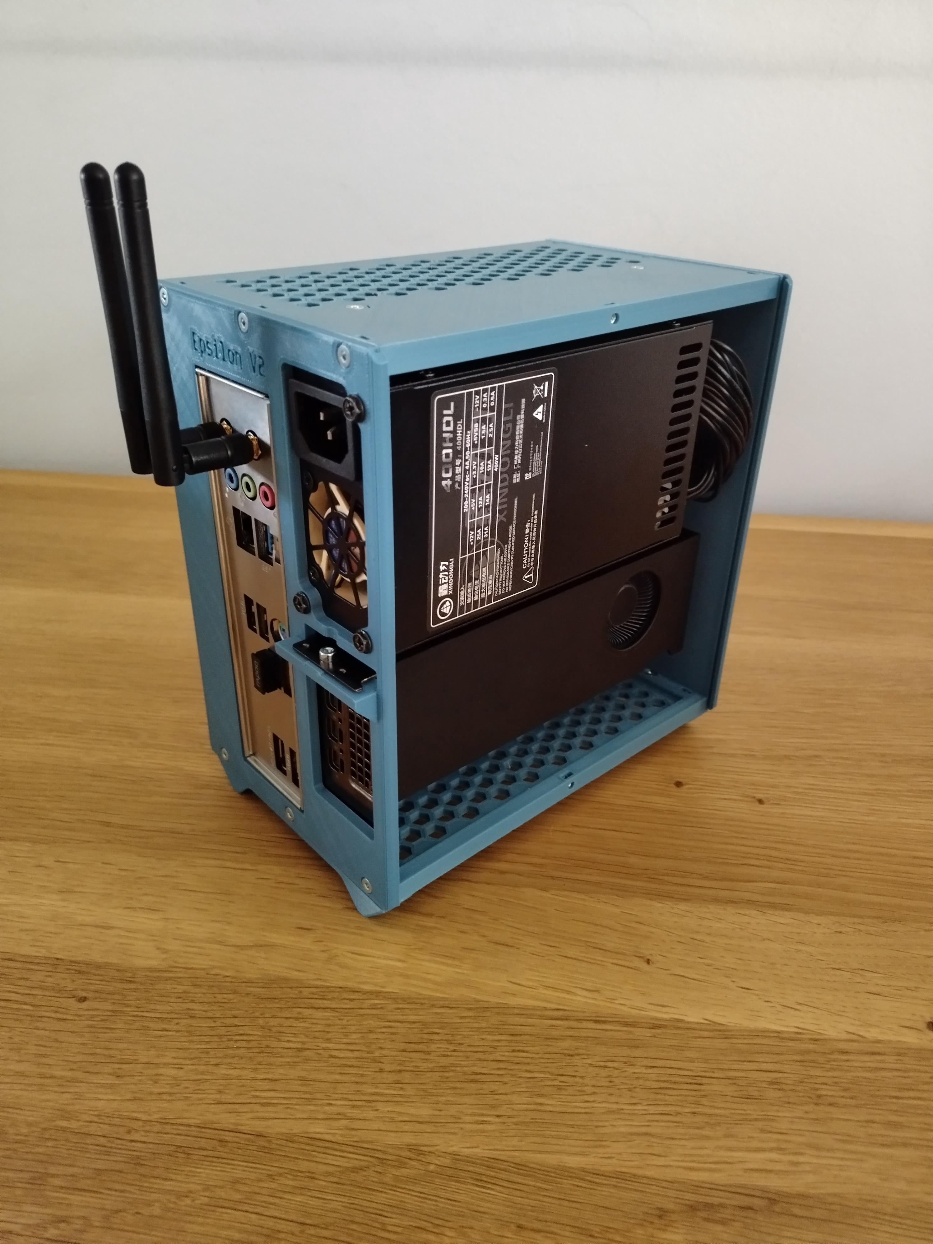 "Epsilon 570 V2" 4.77L ITX pc case | low profile GPU by Alpha_Salsa ...