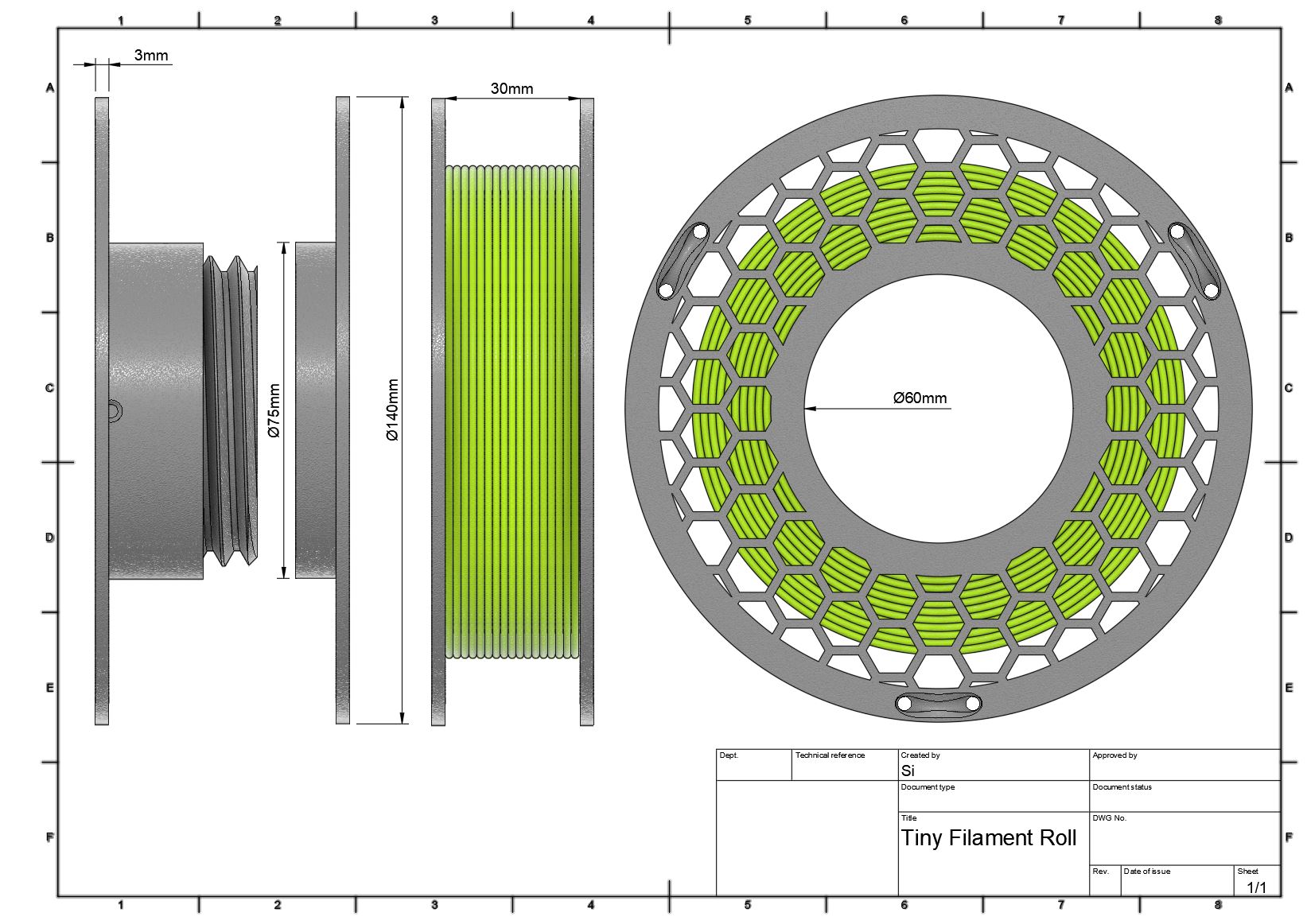 Tiny Spool by si | Download free STL model | Printables.com