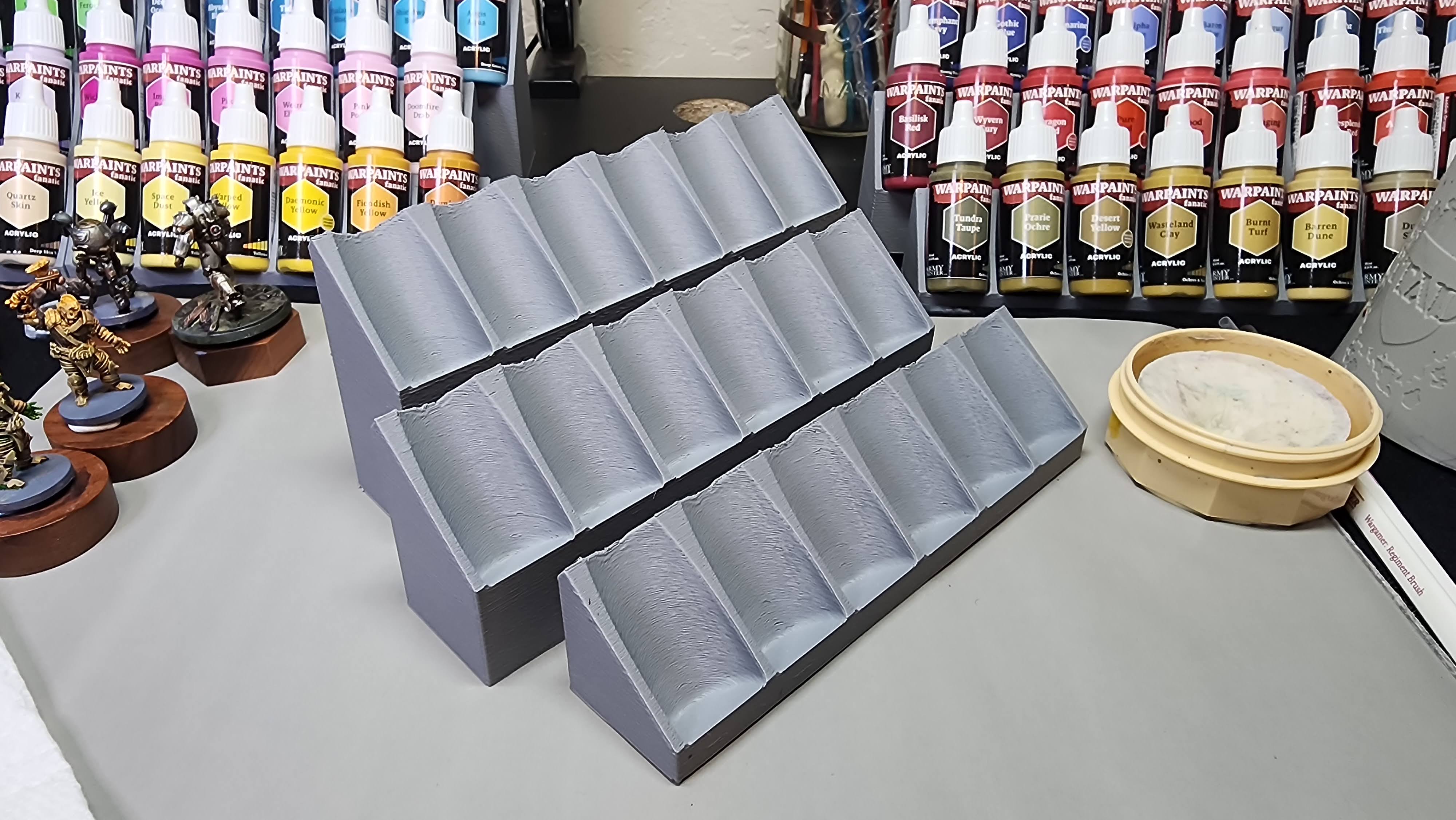 Desktop Paint Rack for Army Painter Fanatic, Vallejo, etc. by Don ...