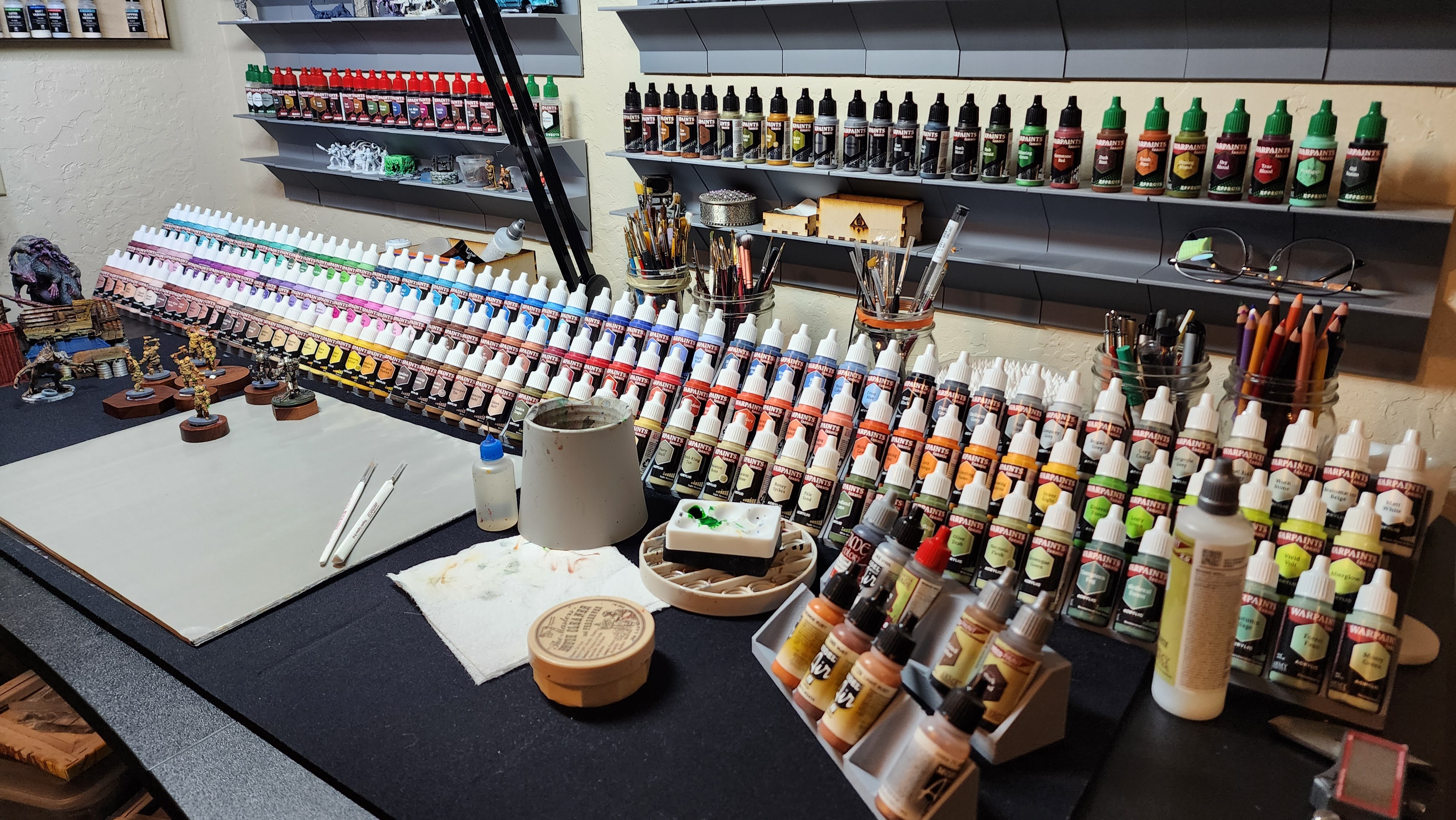 Desktop Paint Rack for Army Painter Fanatic, Vallejo, etc. by Don ...