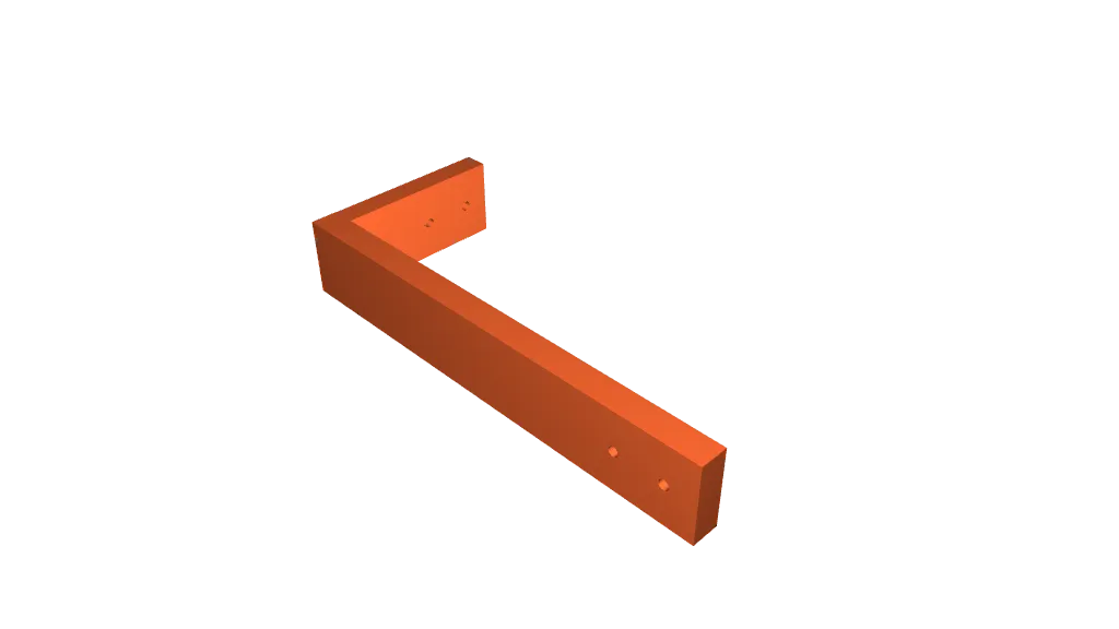 2X6 L shaped wall anchor with 1/8" screw holes by Dakotahoppy1 ...
