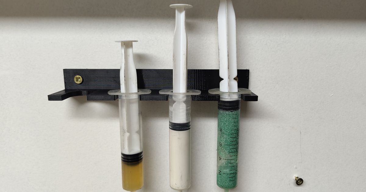 Syringe holder by PReyniers | Download free STL model | Printables.com