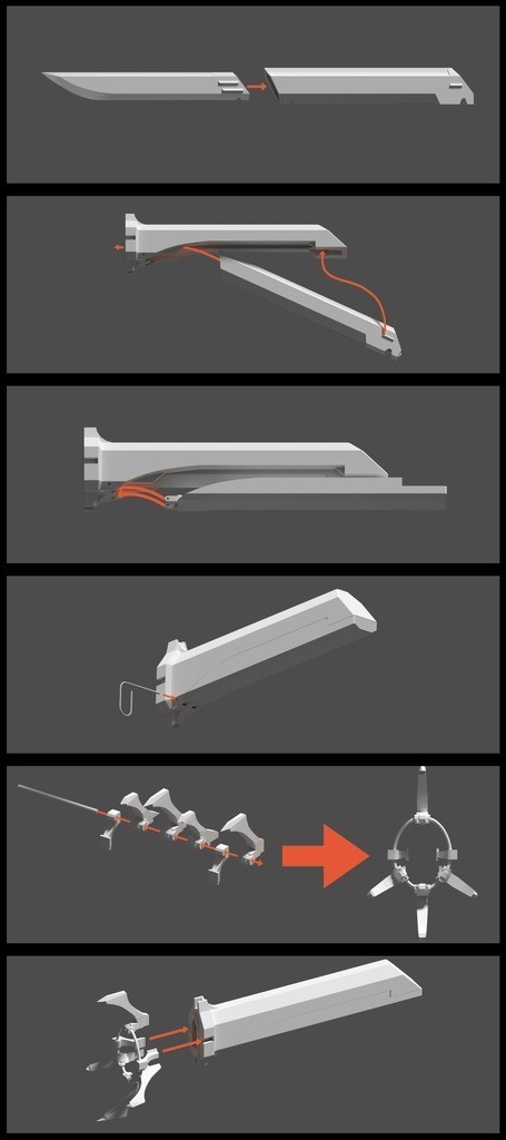 Dishonored sword by Porfirio Ivan Enriquez Ocañas | Download free STL ...