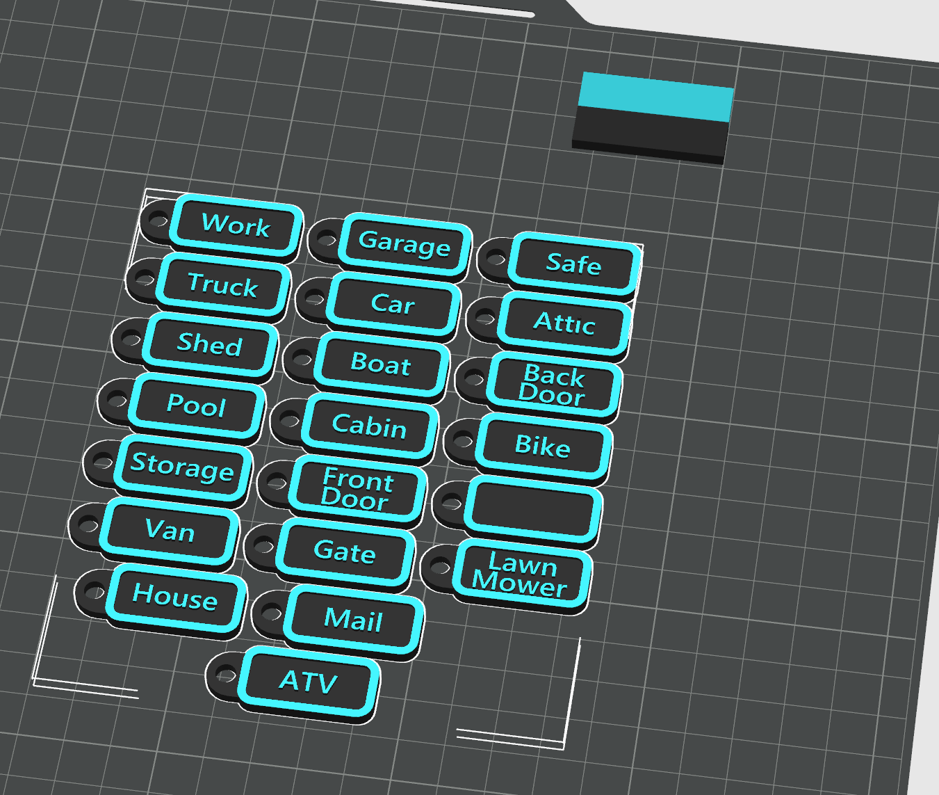 Key Tags - Customizable by Narv75 | Download free STL model ...
