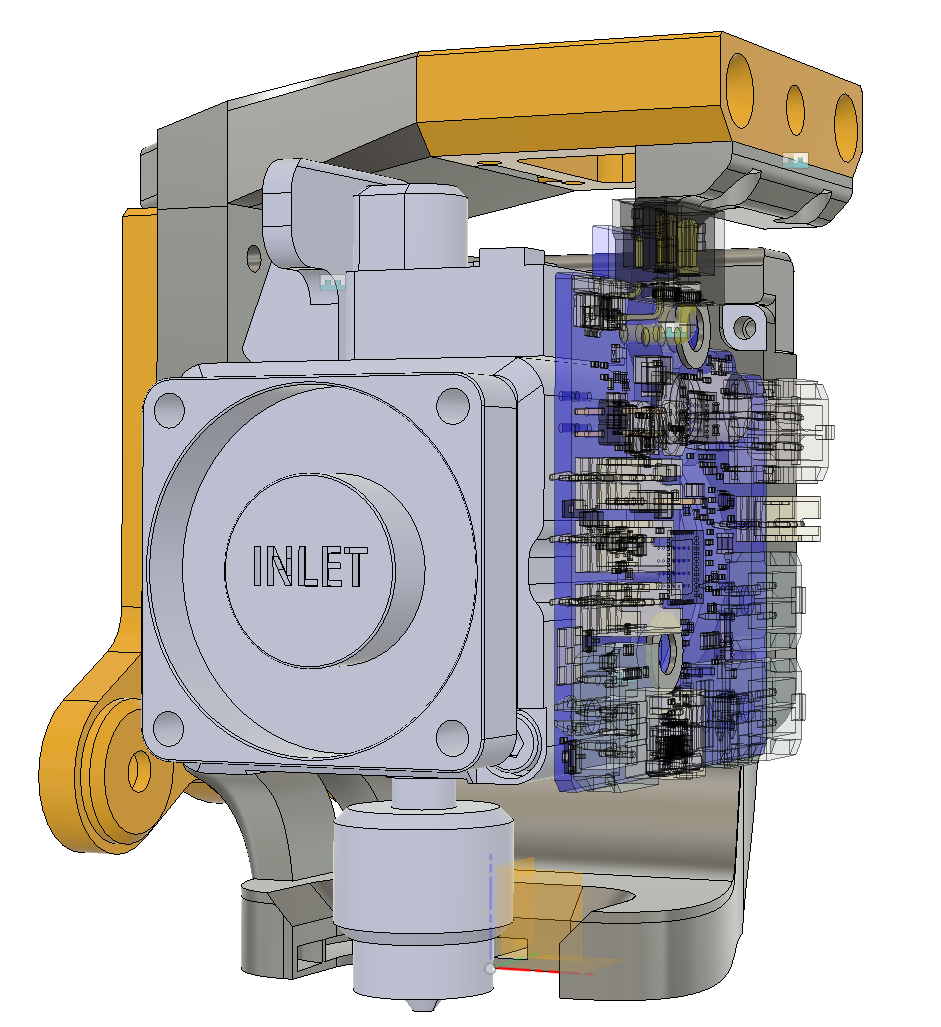 E3D Revo Roto ToolChanger Blower Fan Duct and Mount by ramble392 ...