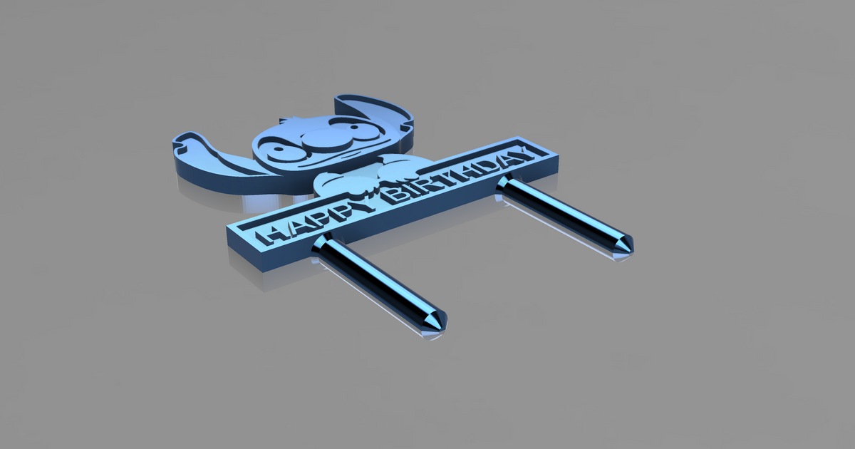 Happy Birthday Stitch with added cake legs by Mike Tansey | Download ...