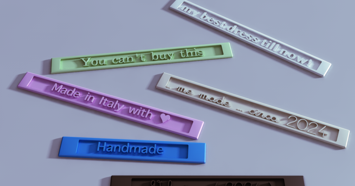 Sewing label by tinanvale | Download free STL model | Printables.com