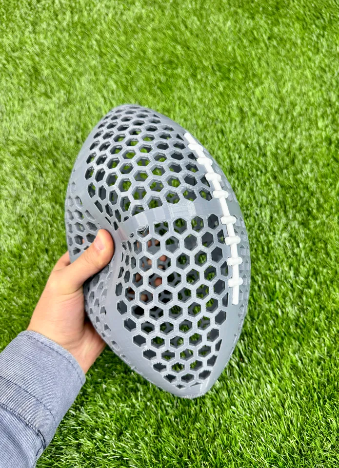 PRINT IN PLACE AIRLESS FOOTBALL BALL - AMERICAN FOOTBALL by engineericly | Download free STL ...