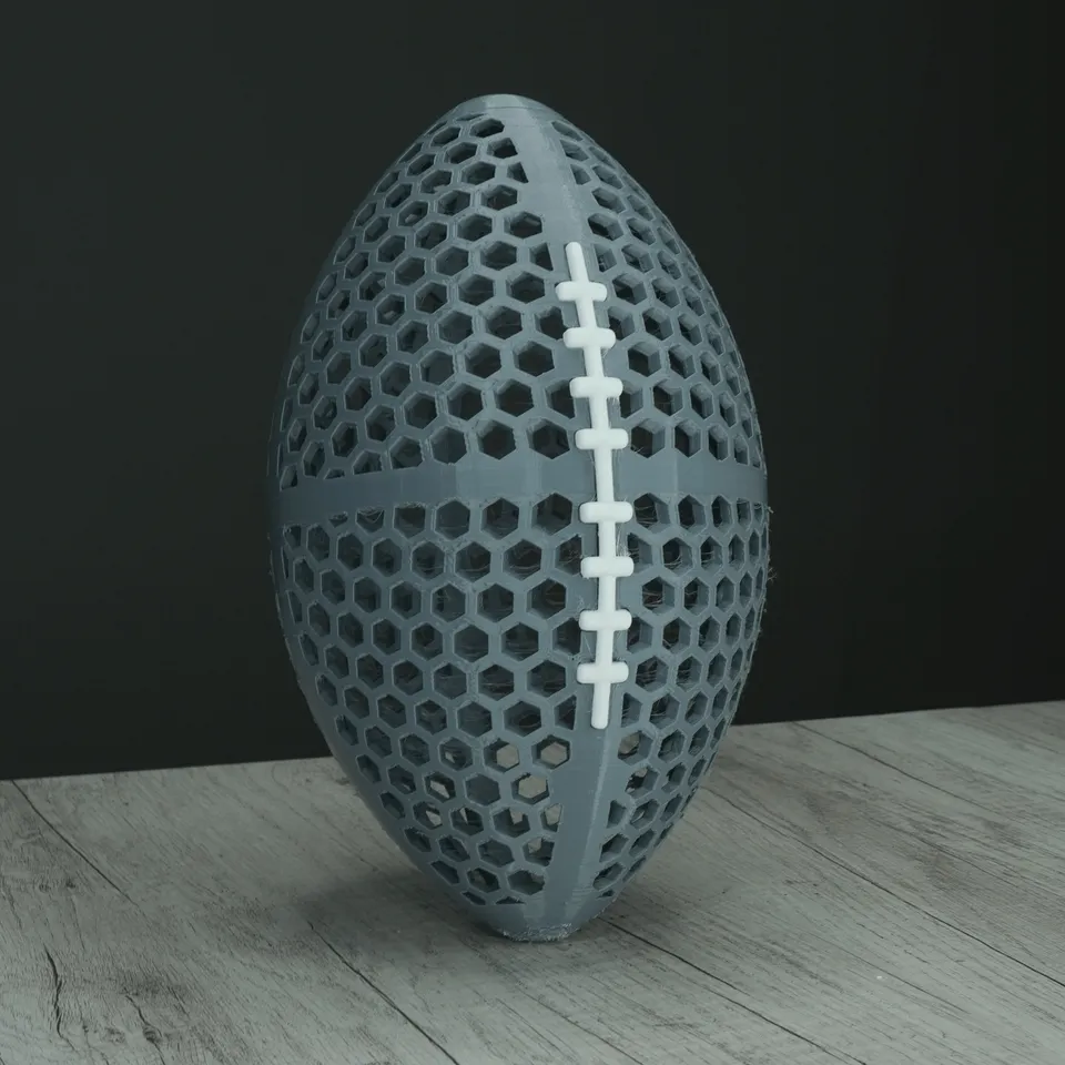 PRINT IN PLACE AIRLESS FOOTBALL BALL - AMERICAN FOOTBALL by engineericly | Download free STL ...