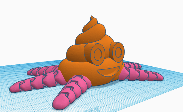 articulated poop emoji by _N1ELS_ Diesen | Download free STL model ...