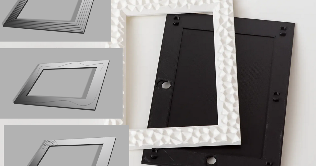 Collection of Customizable Picture Frames + Stand (10 x 15 cm) by ...