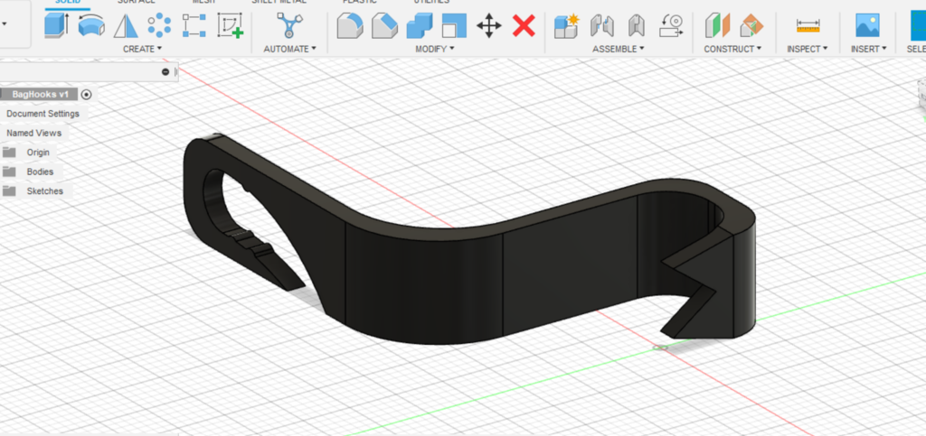 Bag Hook by Brady Snyder | Download free STL model | Printables.com