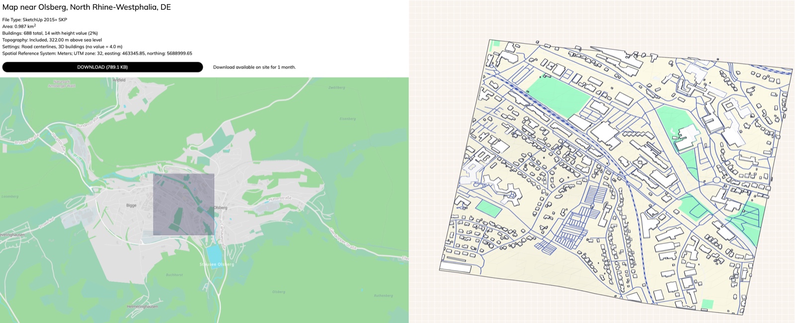 Map Bigge/Olsberg NRW Deutschland by Henri S | Download free STL model ...