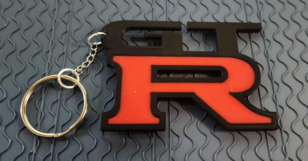 Nissan GT-R Keychain by CrashR3port | Download free STL model ...