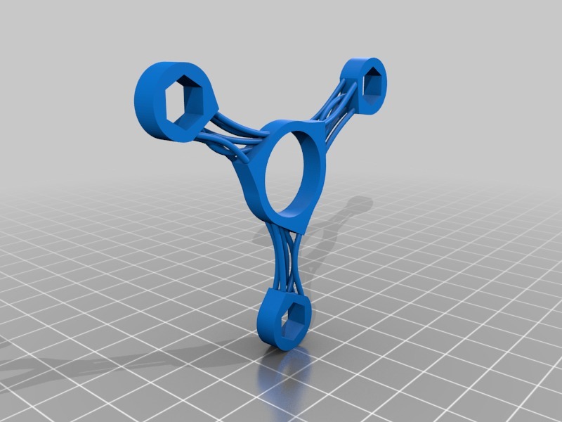 Fidget Spinner Mesh/Web design for Dual Extrusion by 3D Print Tech ...