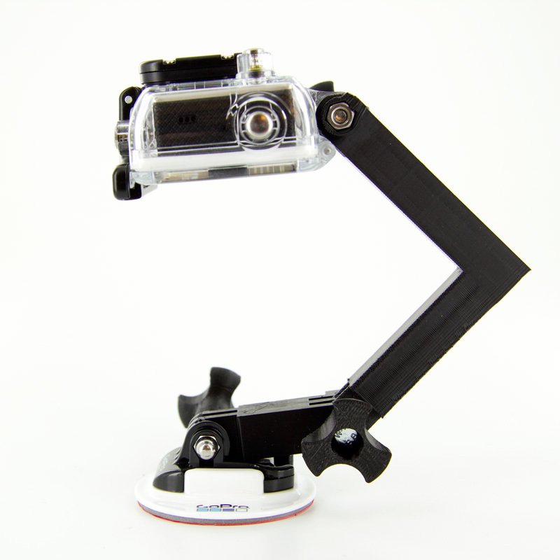 GoPro Action Camera Extension pieces (short, long, bent) by 3D Print ...