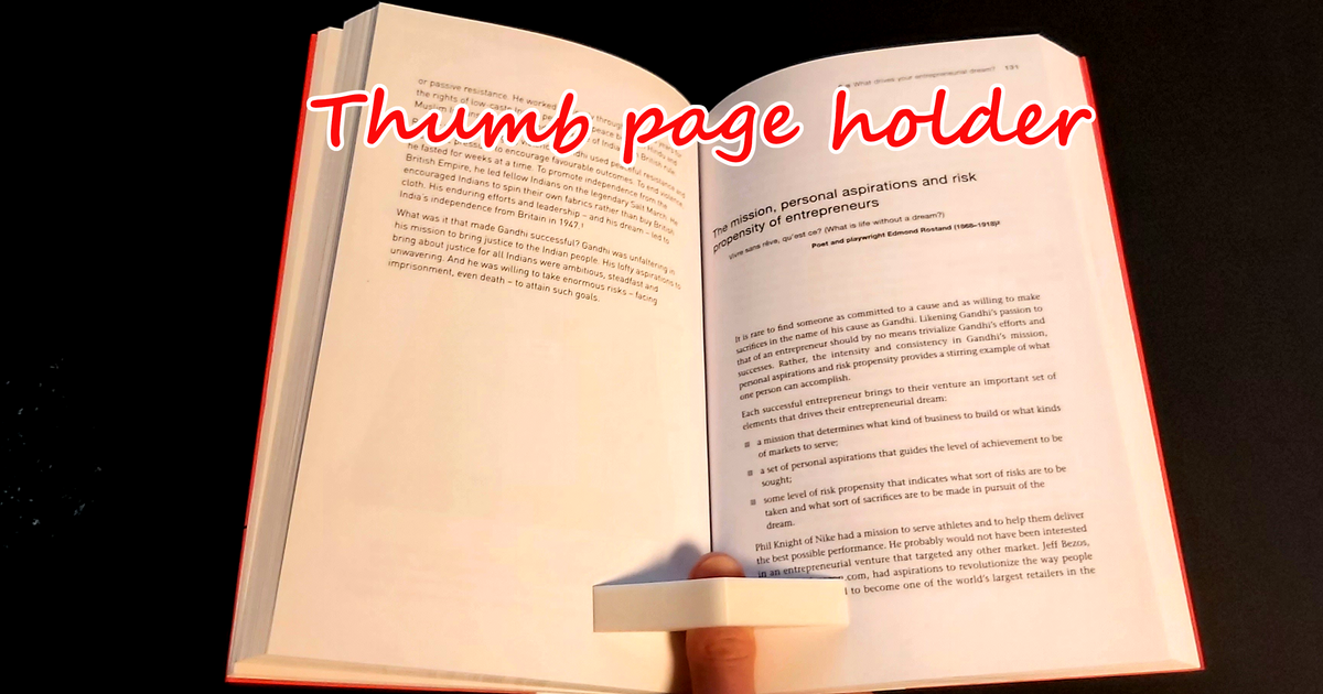 Thumbnail Page Holder by LuBi Tech | Download free STL model ...