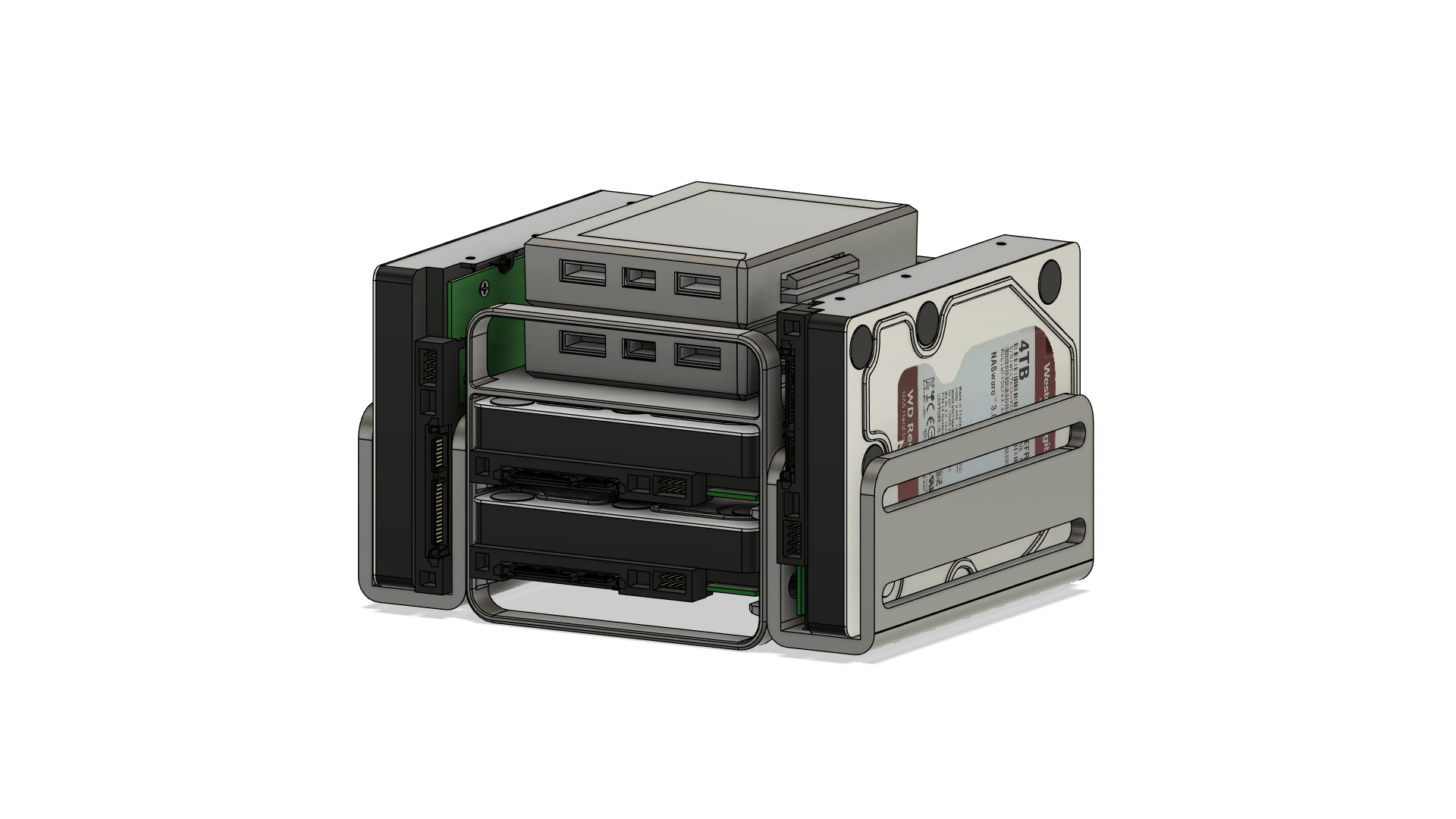 ZimaBoard/ZimaBlade 2 Bay HDD Stand Add-ons by jerryk7 | Download free ...