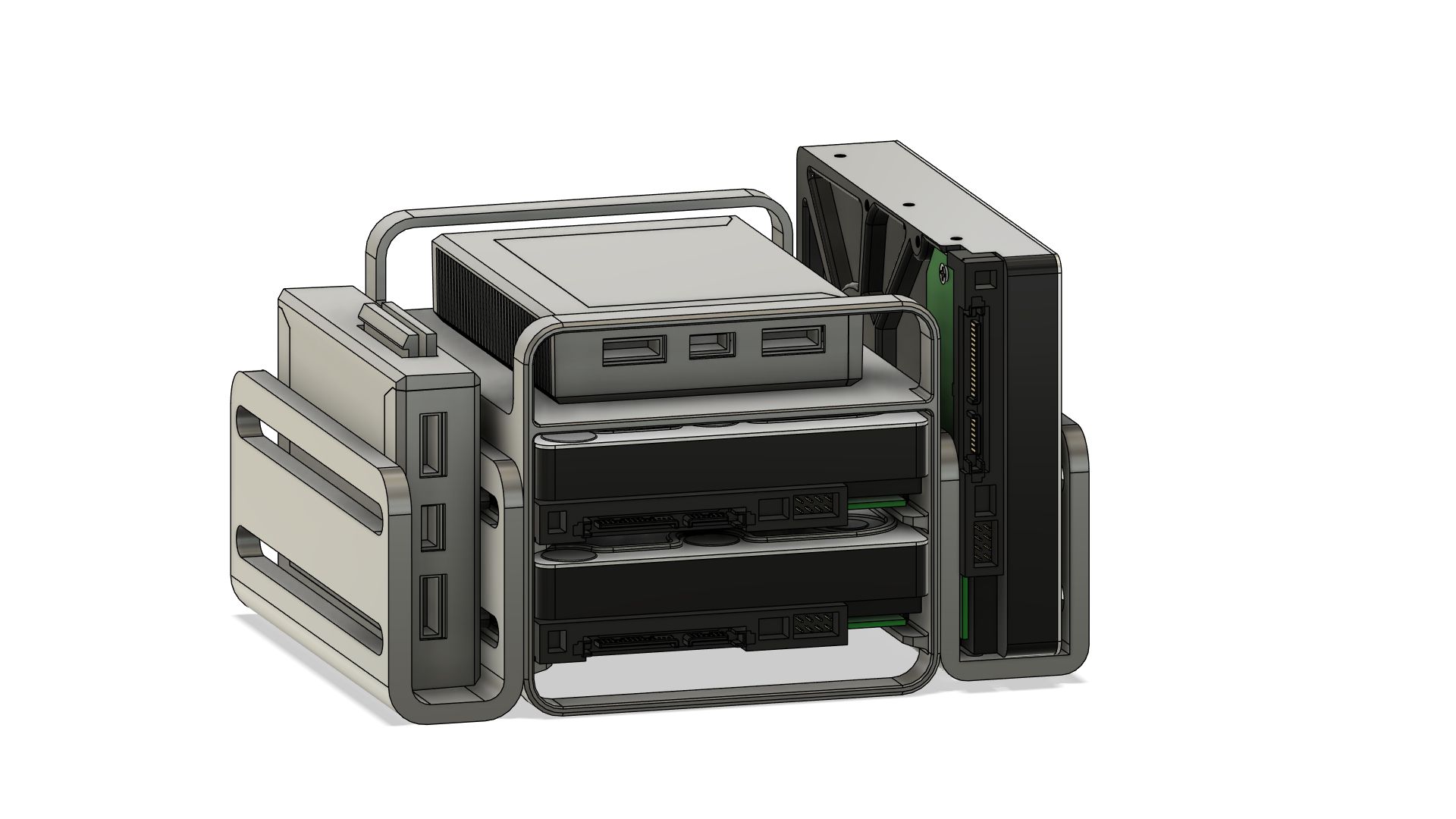 ZimaBoard/ZimaBlade 2 Bay HDD Stand Add-ons by jerryk7 | Download free ...