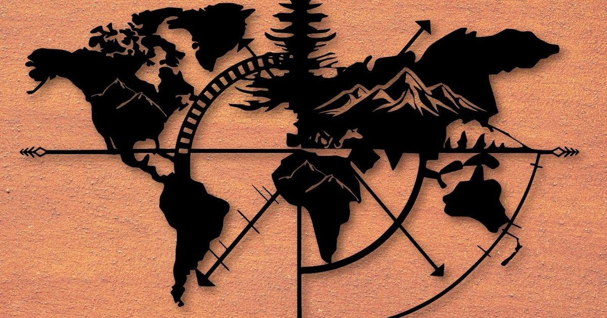 World Map by LayerLogic3D | Download free STL model | Printables.com