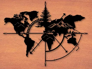 World Map by LayerLogic3D | Download free STL model | Printables.com