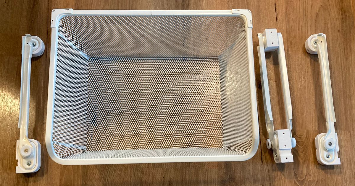 IKEA KOMPLEMENT pull-out rails under the desk add-on by DusanMerta ...