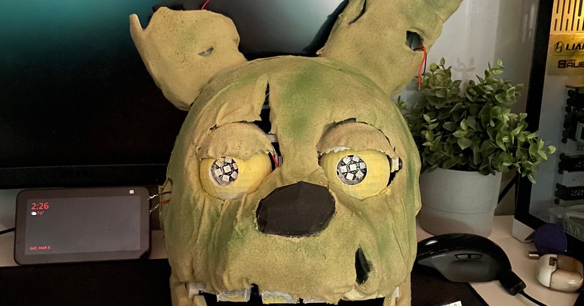 FNaF Working Spring Trap Head (updated) by shibafactory | Download free ...
