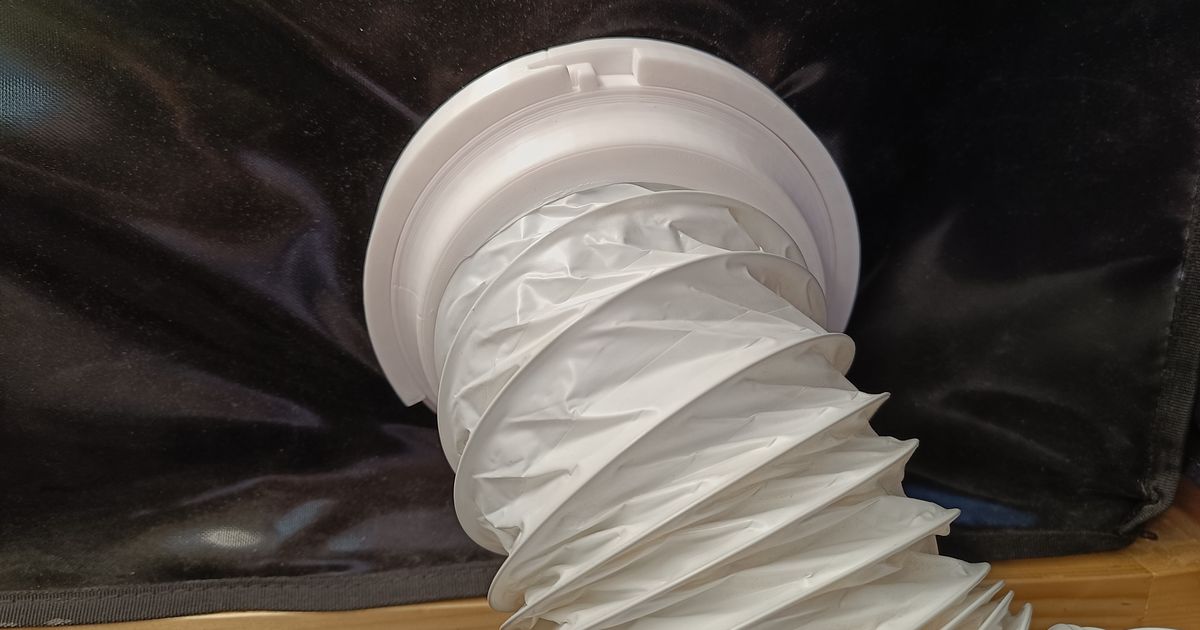 100mm flexi duct connector by TP | Download free STL model | Printables.com