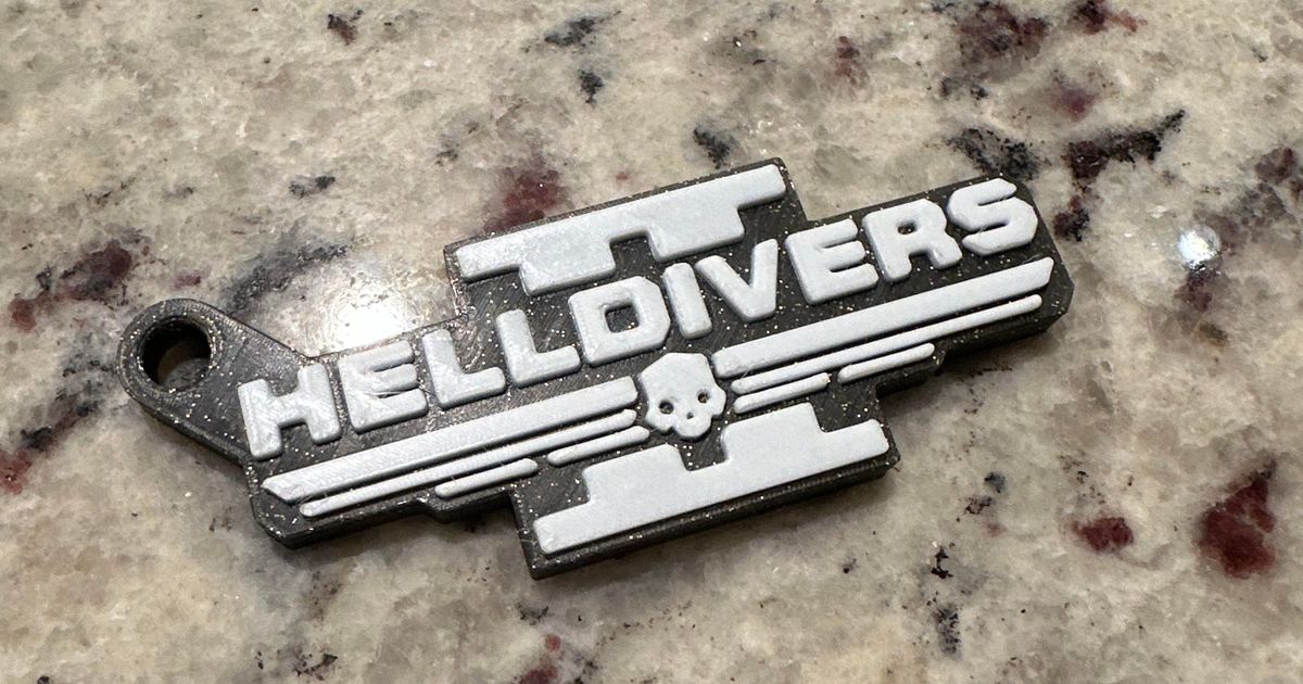 Helldivers Keychain by Anubis7897 | Download free STL model ...