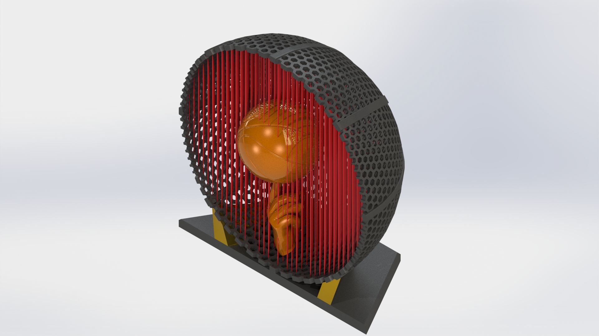 Suspended Basketball Hand Spinning by 3dxav | Download free STL model ...