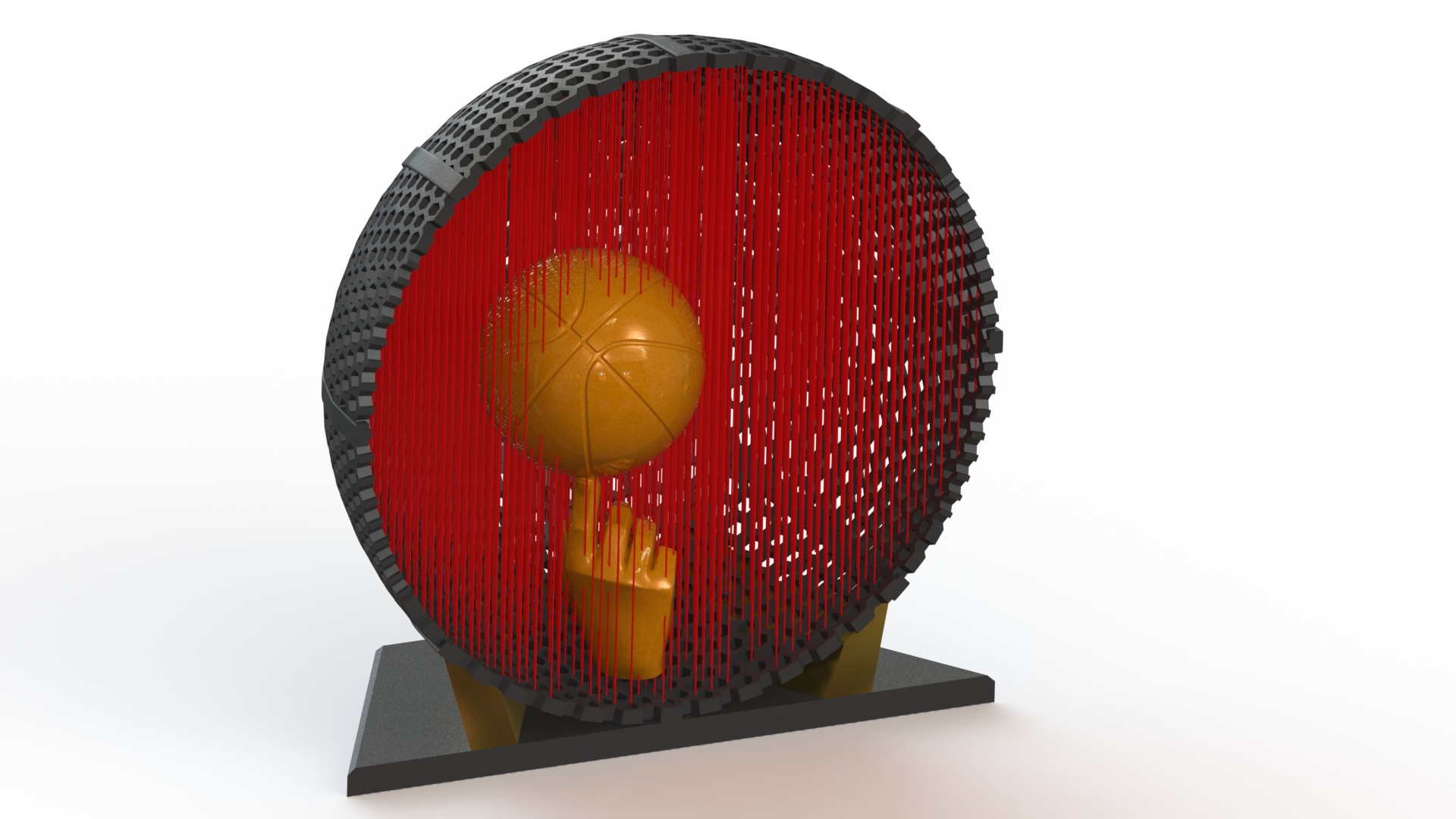 Suspended Basketball Hand Spinning by 3dxav | Download free STL model ...