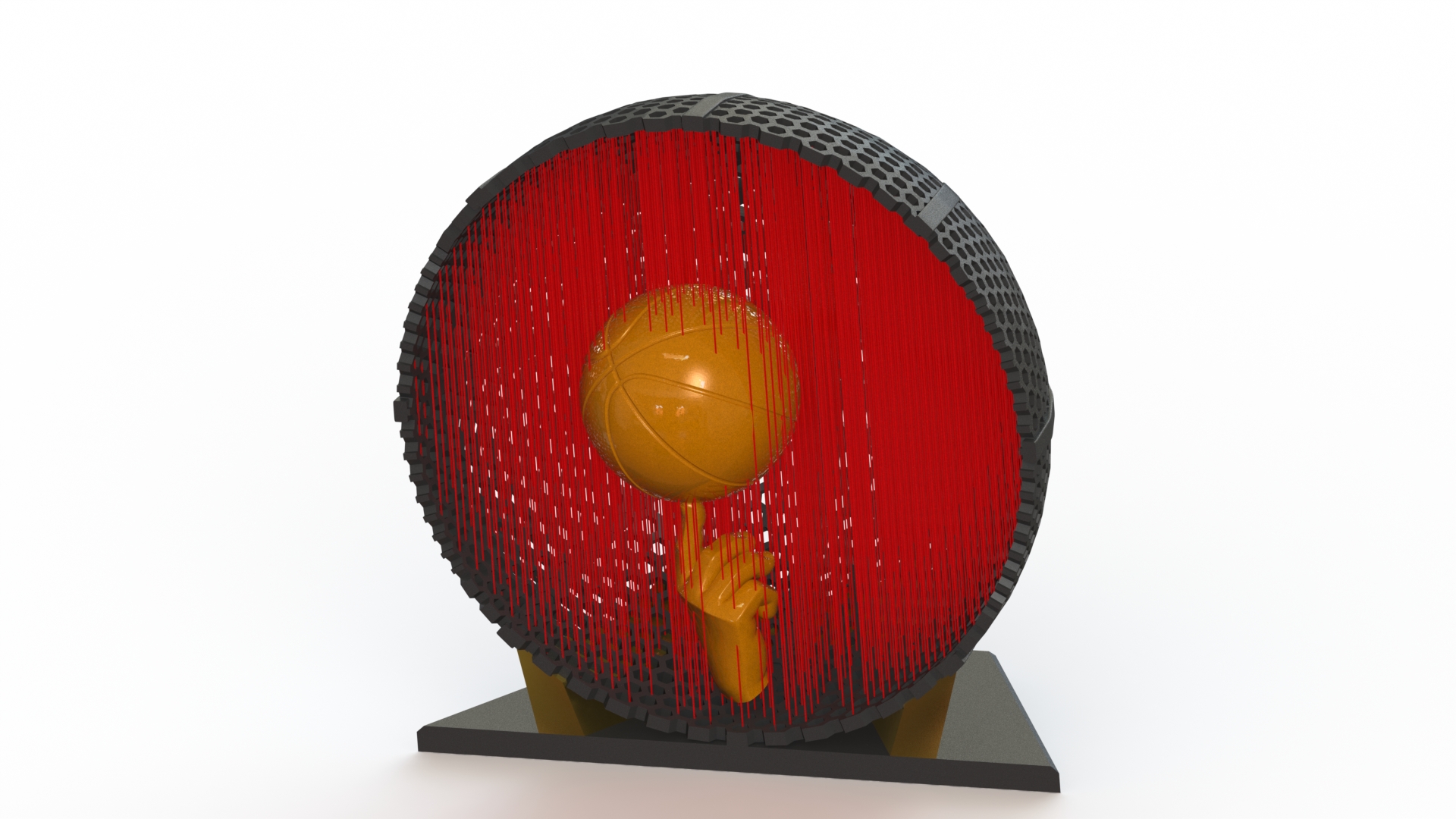 Suspended Basketball Hand Spinning by 3dxav | Download free STL model ...