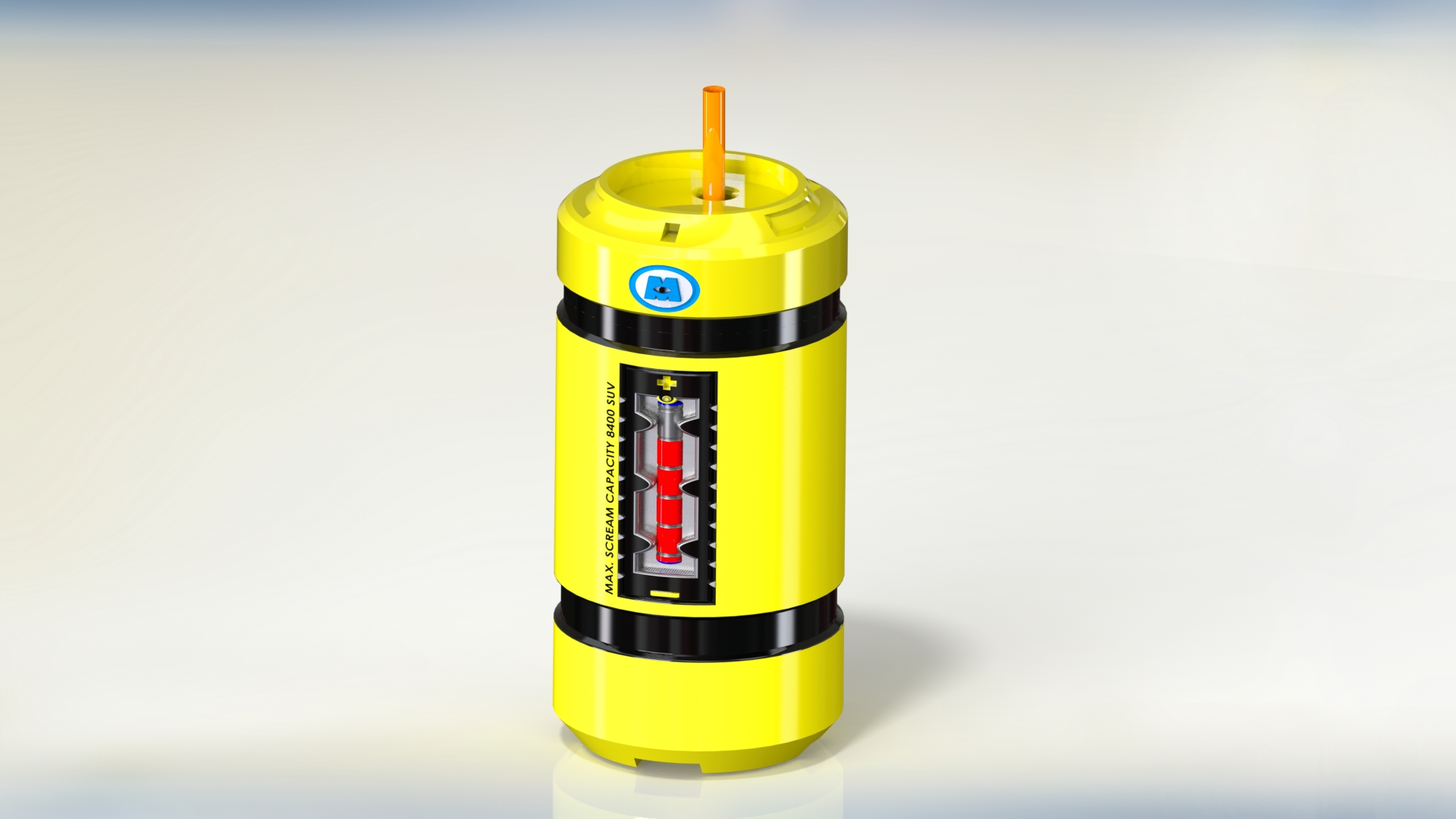 Monsters, Inc. Scream Canister-inspired 3D Printed Cup Holder par 3dxav ...