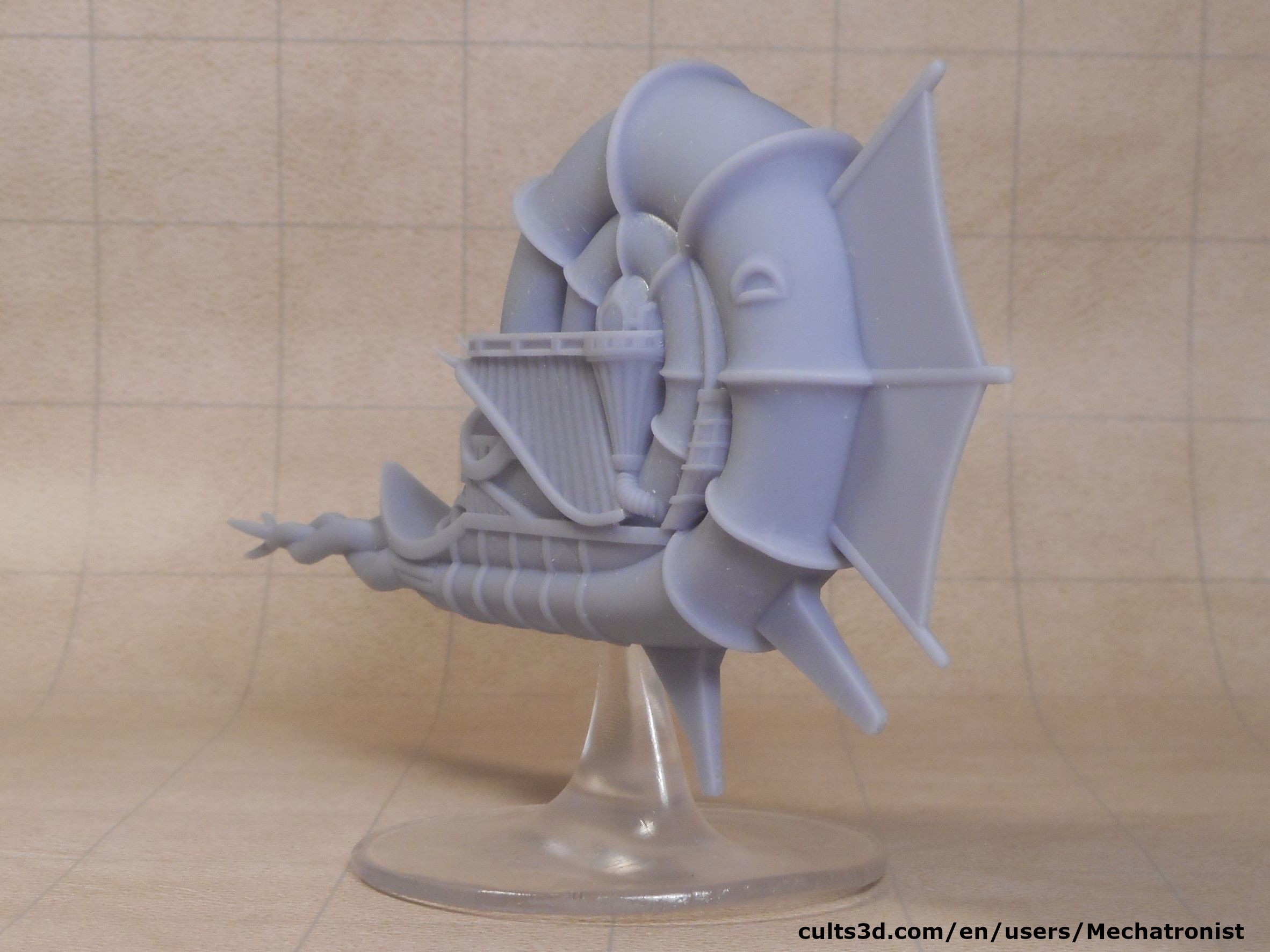 Illithid Nautiloid Miniature Mind Flayer Spelljammer Ship from DnD by ...
