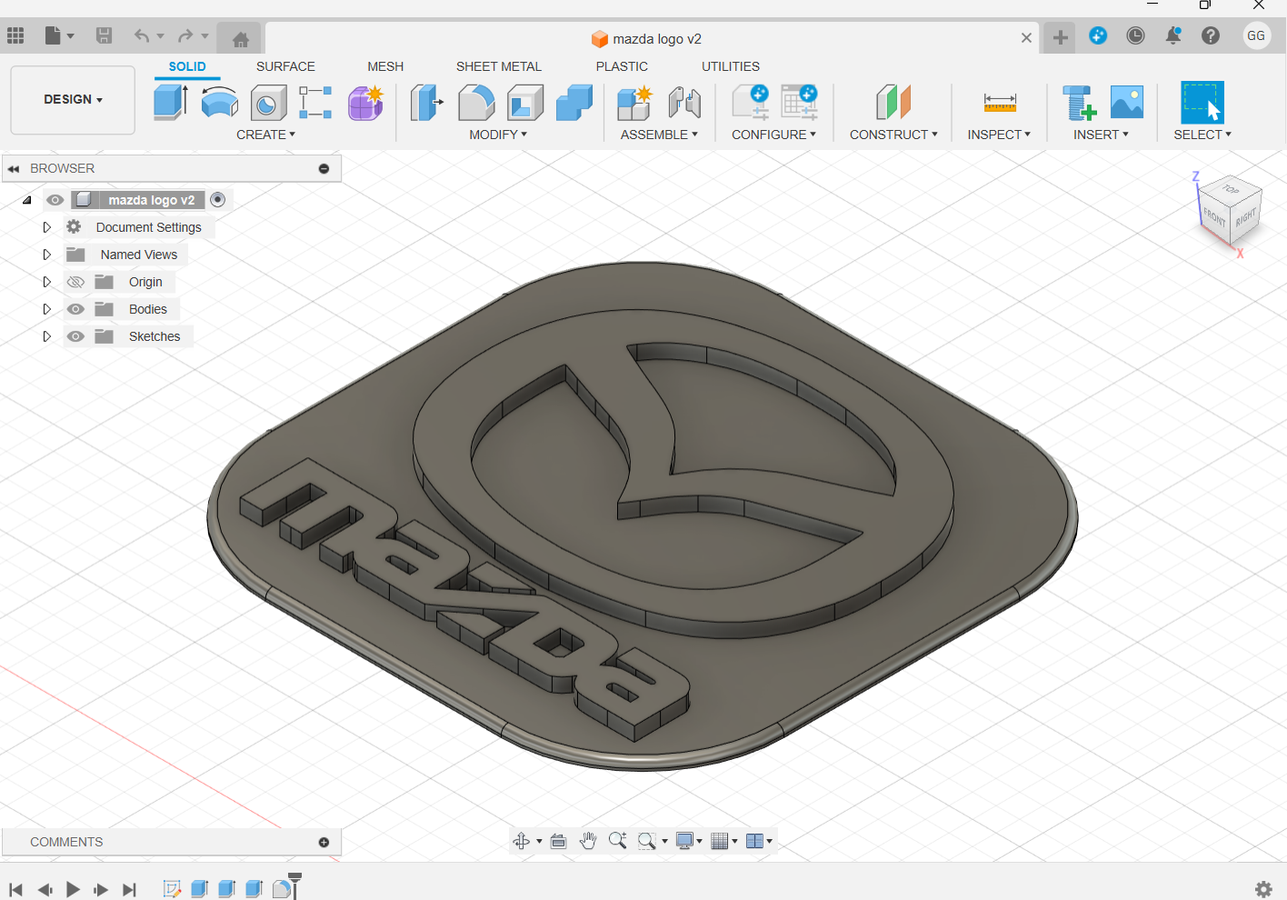 Mazda Logo by GUYZILLA69 | Download free STL model | Printables.com