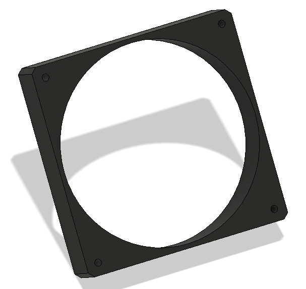 120mm x 25mm Case Fan Spacer by AlecJDavidson | Download free STL model ...