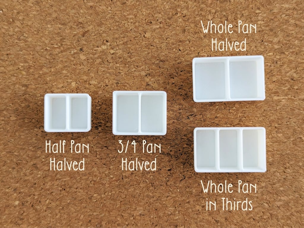 Split / Divided Watercolor Pans by Spruce&Squirrel | Download free STL ...