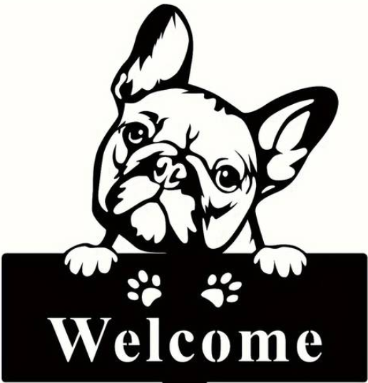 french bulldog Welcome by glintX - MakerWorld