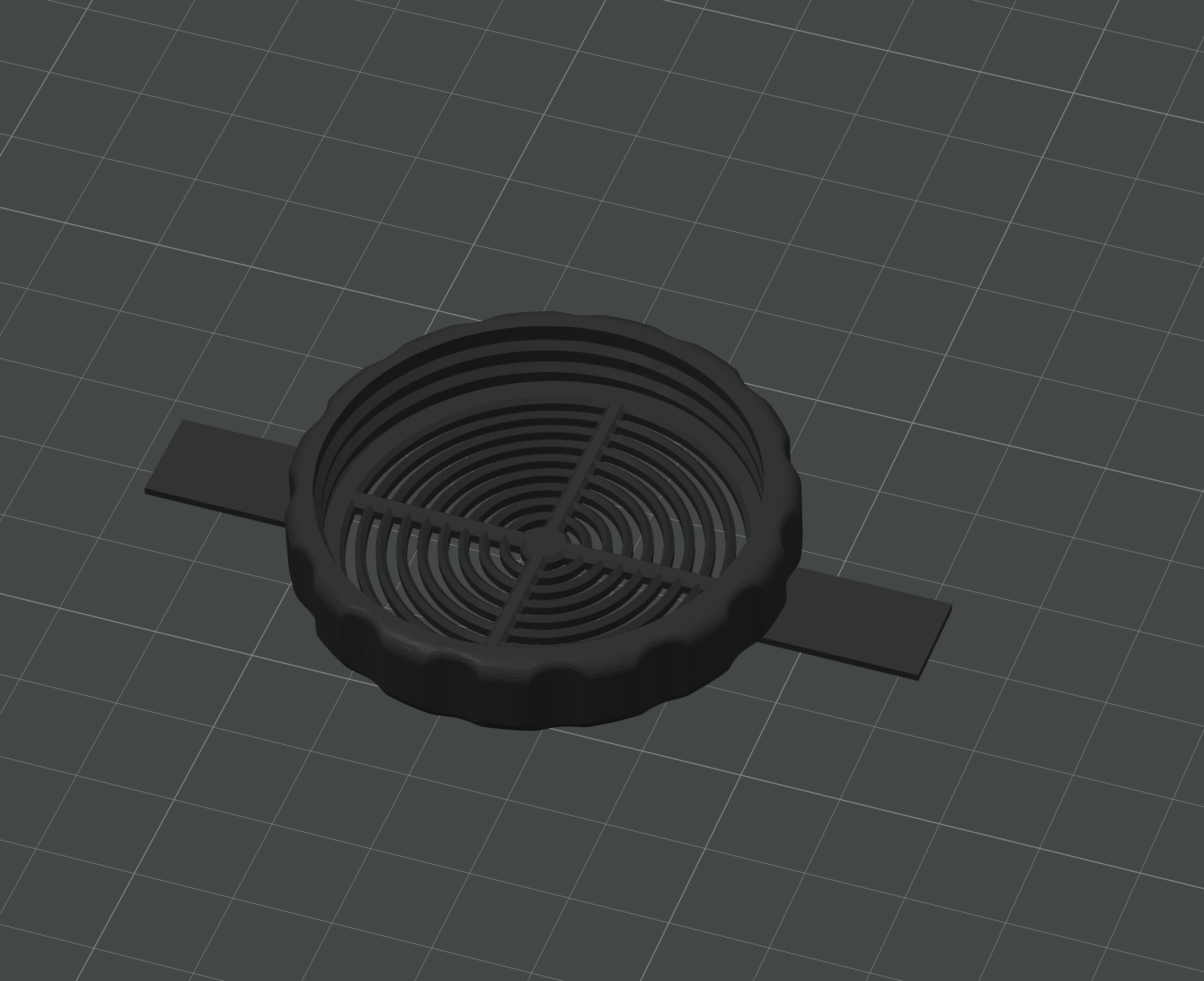 Silica Container Cap with two lips by sphere | Download free STL model ...